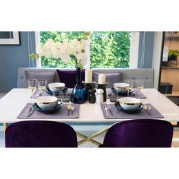 Adam Platzset &raquo;Uni Collection Light&laquo; GOTS zertifiziert, Made in Germany lila Obermaterial: 100% Baumwolle B/L: 40cm x 40cm, 2 Stk., Bio-Baumwolle, 