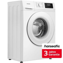 Hanseatic Waschmaschine &raquo;WME7A4&laquo; 7 kg 1400 U/min inkl. 3 Jahre Herstellergarantie wei&szlig; Gro&szlig;es LED-Display
