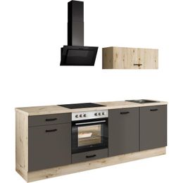IMPULS K&Uuml;CHEN K&uuml;chenzeile &raquo;Lissabon, Ausrichtung w&auml;hlbar, Schubk&auml;sten mit Soft-Close&laquo; Set, vormontiert, in verschiedenen Farben erh&auml;ltlich, Breite 240