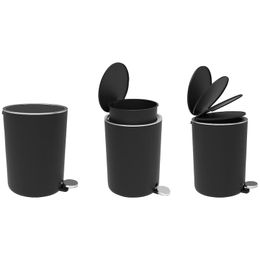Bischof Kosmetikeimer &raquo;Piaso&laquo; 1 Beh&auml;lter &Oslash; 21 cm, H&ouml;he 28 cm, Fassungsverm&ouml;gen 5,5 l schwarz Acrylnitril-Butadien-Styrol (ABS) B/H/T: 28cm, 5,5 l