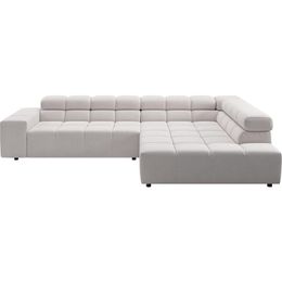 Home Affaire Ecksofa &raquo;Ancona, Ecksofa, incl. Kopfteilverstellung, Breite 319 cm, L-Form&laquo; wahlweise elektrische Sitztiefenverstellung 100% Polyester B/