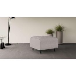 OTTO home Polsterhocker &raquo;ARROS klein mit Wellenunterfederung, Ma&szlig;e B/T/H: 70/70/46 cm&laquo; passend zur Serie, in hochwertiger Verarbeitung grau 100% 