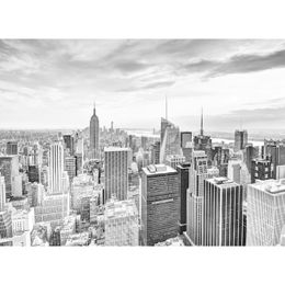 papermoon Fototapete &raquo;New York Schwarz & Wei&szlig;&laquo; schwarz Vlies B/L: 2,5m x 1,86m, Bahnen: 5 Stk.