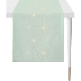 Apelt Tischl&auml;ufer &raquo;1712 Loft Style&laquo; Jacquardgewebe blau Polyester, Viskose B/L: 48cm x 140cm, 1 Stk., rechteckig