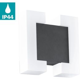 Eglo LED Au&szlig;en-Wandleuchte &raquo;SITIA&laquo; LED-Board 1 Stk. Warmwei&szlig; LED tauschbar grau 2, H: 18cm, 1 Stk.