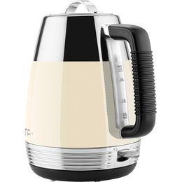 2THETA eta Wasserkocher &raquo;STORIO ETA918690040&laquo; 1,7 l 2150 W Edelstahl, Thermosicherung beige Einheitsgr&ouml;&szlig;e Wasserkocher