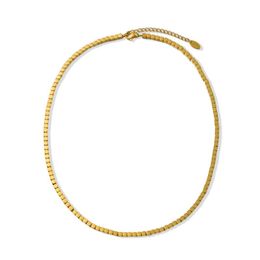 Aniston Jewelry & Watches Herren Aniston JEWELRY & WATCHES Kette ohne Anh&auml;nger &raquo;Schmuck Geschenk Edelstahl Halsschmuck Halskette W&uuml;rfel&laquo; Made in 