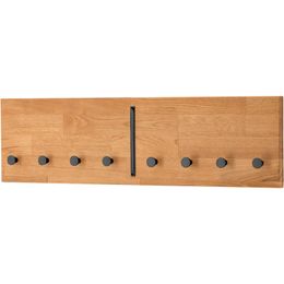 Home Affaire Hakenleiste &raquo;Dura&laquo; aus FSC -zertifiziertem Massivholz, Breite 50 oder 80 cm braun Massivholz B/H/T: 80cm x 22cm x 4,6cm