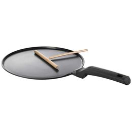 Schulte Ufer SCHULTE-UFER Cr&ecirc;pepfanne &raquo;Globus&laquo; Aluminiumguss 1 Stk. tlg. Induktion schwarz &Oslash; 28cm