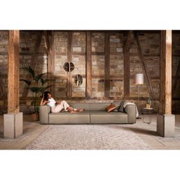 W.Schillig 4-Sitzer &raquo;around-the-block Mega Sofa, viel Platz, Breite 300cm, bequem&laquo; mit eleganter Biese, mit Federkern braun Longlife Xtra-Leder Z59: 