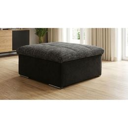 OTTO home Hocker &raquo;Saltrum 87 x 87 cm, formsch&ouml;n und stabil&laquo; pflegeleichter Bezuggstoff grau 90% Polyester, 10% Acryl;100% Polyester B/H/T: 87cm x 40cm