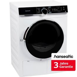Hanseatic W&auml;rmepumpentrockner &raquo;HWTK8A3GT&laquo; inkl. 3 Jahre Herstellergarantie wei&szlig; Mit Knitterschutz