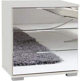 wimex Nachtkonsole &raquo;Easy&laquo; mit Glas- oder Spiegelfront wei&szlig; B/H/T: 52cm x 56cm x 38cm, 3 Stk.