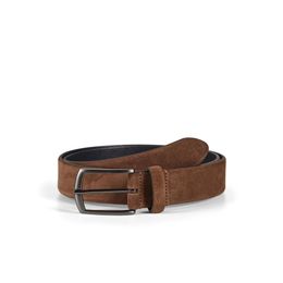 Howard London G&uuml;rtel 'Howard Suede Belt Zack Mid Brown' Herren Gr&ouml;&szlig;e 85 braun