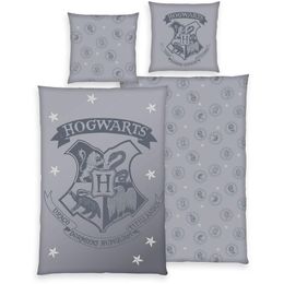 Harry Potter Bettw&auml;sche &raquo;&laquo; 2 Stk. mit tollem Motiv bunt Renforc&eacute;, Obermaterial: 100% Baumwolle B/L: 135cm x 200cm, 1 Stk., 1 Stk., Renforc&eacute;, B/L: 80cm x 80cm, 2 