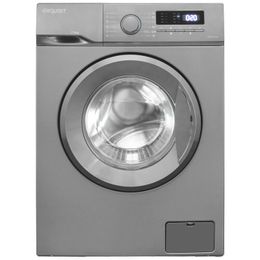 Exquisit Waschmaschine &raquo;WA7014-021A inoxlook-az&laquo; 7 kg Kurzprogramm-frische W&auml;sche nach 15 Minuten,AquaStop-Vollwasserschutz grau Elegantes wei&szlig;es 