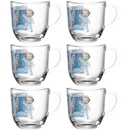Leonardo Tasse &raquo;Weltall BAMBINI AVVENTURA&laquo; 280 ml, 6-teilig bunt Glas &Oslash; 8,4cm x 9cm, 280ml, 6 Stk.