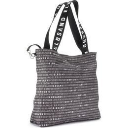 ELBSAND Damen Shopper &raquo;Strandtasche, Badetasche, Saunatasche, Wellnesstasche, Einkaufstasche&laquo; Schultertasche aus weichem Material mit modischem Logo 