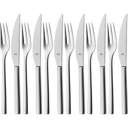 Silit Steakbesteck &raquo;Trend&laquo; 12-teilig, Crominox: Edelstahl 18/10, Wellenschliff Edelstahl 18/10 12 Stk.