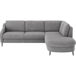 Sit & More sit&more Ecksofa &raquo;Soul L-Form&laquo; wahlweise mit Schlaffunktion und Bettkasten oder Schubkasten grau 95% Polyester, 5% Polyamid B/H/T: 257cm x 90cm x 
