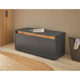Home Affaire Schuhbank &raquo;GiRON/CiTY, Garderobenbank mit Klappe, Sitzbank in vier Farben&laquo; viel Stauraum, Platz f&uuml;r ca. 8 Paar Schuhe, 100 cm breit grau 
