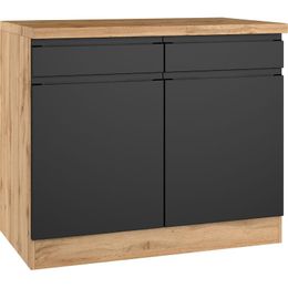 KOCHSTATION Unterschrank &raquo;KS-Virginia,neu in verbesserter Ausf&uuml;hrung&laquo; Stauraum, Softclose, mit CPL-Arbeitsplatte, Breite 100 cm, 2 T&uuml;ren, Soft-Close-