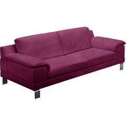 Egoitaliano 2,5-Sitzer &raquo;Shakira, Design und Sitzkomfort auf hohem Niveau, tolle Details&laquo; bequeme Armlehne und R&uuml;ckenlehne pink B/H/T: 216cm x 84cm x 92cm, Luxus-