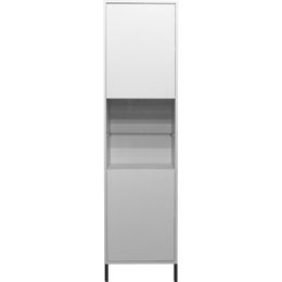 M&auml;usbacher Standvitrine &raquo;Bonnie&laquo; Vitrine mit wechselbarem T&uuml;ranschlag grau B/H/T: 51cm x 182cm x 45cm, T&uuml;ren: 1 Stk.