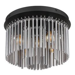 Globo LIGHTING Deckenleuchte &raquo;GORLEY&laquo; E14 1 Stk. Design Glasst&auml;be, Deckenlampe, Wohnzimmer, Esszimmer schwarz &Oslash; 32cm H: 23cm, 1 Stk.