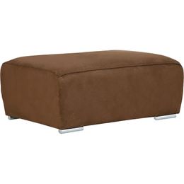 OTTO home Hocker &raquo;BEATRICE mit Wellenfederung, Ma&szlig;e B/T/H: 100/68/45 cm&laquo; passend zur "Beatrice"-Serie, in hochwertiger Verarbeitung braun B/H/T: 100cm