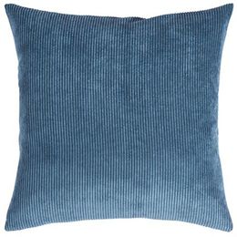 Pad Dekokissen &raquo;CASUAL&laquo; Made in Europe blau Polyacryl, Polyester B/L: 50cm x 50cm, 1 Stk.