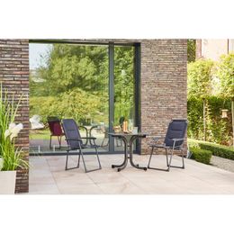 siena GARDEN Garten-Essgruppe &raquo;Premium&laquo; 3 Stk. tlg. grau Aluminium, Stahl Einheitsgr&ouml;&szlig;e