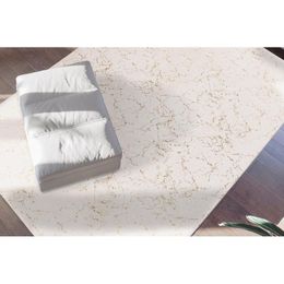 me gusta Teppich &raquo;Bijou 225&laquo; rechteckig 20 mm H&ouml;he Glanz Effekt, Wohnzimmer beige Polyester B : 80cm 1 Stk., 20mm, L: 150cm