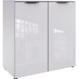 wimex Kommode &raquo;Level36 black C by fresh to go&laquo; mit Glaselementen auf der Front, soft-close Funktion, 81cm breit wei&szlig; Holzwerkstoff B/H/T: 81cm x 92cm x 41cm