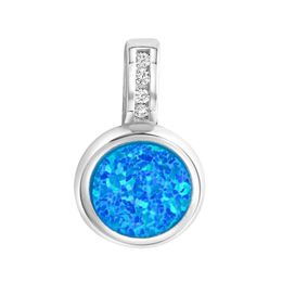Firetti Damen Kettenanh&auml;nger &raquo;Schmuck Geschenk Silber 925 Halsschmuck Anh&auml;nger f&uuml;r Halskette&laquo; mit Opal (synth.), Zirkonia (synth.) bunt Silber 925 (