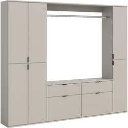 Home Affaire Garderoben-Set &raquo;TRONDHEIM, 5-teilig, Breite 212cm, individuell platzier- & erweiterbar&laquo; Set, bestehend aus: 2x Garderobenschrank & 3-tlgs