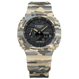 Casio G-Shock Herren Casio G-SHOCK Chronograph Quarzuhr, Armbanduhr, Herrenuhr, analog, digital gr&uuml;n Einheitsgr&ouml;&szlig;e