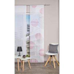 Vision S Schiebegardine &raquo;NEOMI&laquo; Paneelwagen 1 Stk. tlg. HxB: 260x60, Schiebevorhang Bambusoptik Digitaldruck rosa Polyester 260cm, Paneelwagen, 60cm