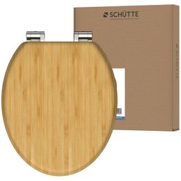 Sch&uuml;tte WC-Sitz &raquo;NATURAL BAMBOO&laquo; aus Bambus Vollholz braun Holzwerkstoff Einheitsgr&ouml;&szlig;e