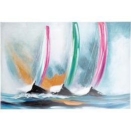 Gilde Leinwandbild &raquo;Bild rechteckig Segelt&ouml;rn&laquo; Boote & Schiffe 1 Stk. tlg. bunt Poly-Leinwand B/H/T: 90cm x 60cm x 3,5cm, Boote & Schiffe, 1 Stk.