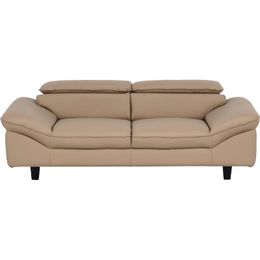 Home Affaire 2-Sitzer &raquo;Pilot&laquo; Big-Sofa mit Kopfteilverstellung braun B/H/T: 202cm x 108cm, Leder PAMPAS