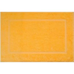 Dyckhoff Badematte &raquo;Kristall&laquo; H&ouml;he 2 mm 2er Set Hotelmatte gelb Baumwolle 2-tlg. Badematte, 2 Stk.