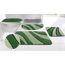 OTTO home Badematte &raquo;Anna, Badvorleger, Badezimmer Teppich&laquo; H&ouml;he 16 mm rutschhemmend beschichtet fu&szlig;bodenheizungsgeeignet schnell trocknend Badteppich