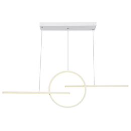Globo LIGHTING H&auml;ngeleuchte &raquo;BARRAL&laquo; LED-Modul 1 Stk. warmwei&szlig; - kaltwei&szlig; H&auml;ngelampe Esszimmer-Leuchte Esstischleuchte Wohnzimmer H: 150cm, 1 Stk.