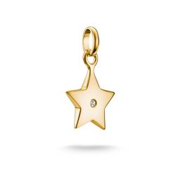 Thomas Sabo Damen Thomas Sabo Charm Stern &raquo;Charm Stern der Hoffnung - Connect&laquo; mit Zirkonia (synth.) gold Einheitsgr&ouml;&szlig;e