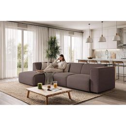 OTTO home Ecksofa &raquo;Merid L-Form, B: 295 cm - OTTO. Verl&auml;ssliche Qualit&auml;t.&laquo; jederzeit durch Module erweiterbar braun 100% Polyester B/H/T: 295cm x 70cm