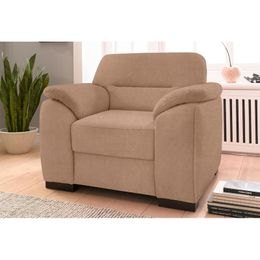 Sit & More sit&more Sessel &raquo;Montego&laquo; mit Federkern braun Luxus-Microfaser ALTARA NUBUCK (100% Polyester);Luxus-Microfaser (90% Polyester, 10% Polyamid);Struktur 
