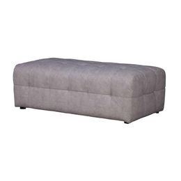 Home Affaire Polsterhocker &raquo;Nosia&laquo; passend zur Serie grau 100% Polyester B/H/T: 120cm x 47cm x 70cm, Samtoptik