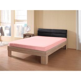 Kum Spannbettlaken &raquo;Frottee-Stretch Spannbetttuch&laquo; bis ca. 30 cm Matratzenh&ouml;he rosa Frottee, Obermaterial: 80% Baumwolle, 20% Polyester B/L: 200cm, 1 