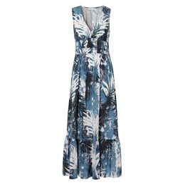 TATUUM Kleid "Leti" in Blau/ Wei&szlig;/ Schwarz - 52% | Gr&ouml;&szlig;e 36 | Damen-kleider